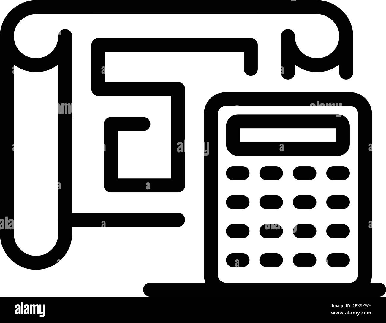 Engineer calculator icon, outline style Stock Vector Image & Art - Alamy