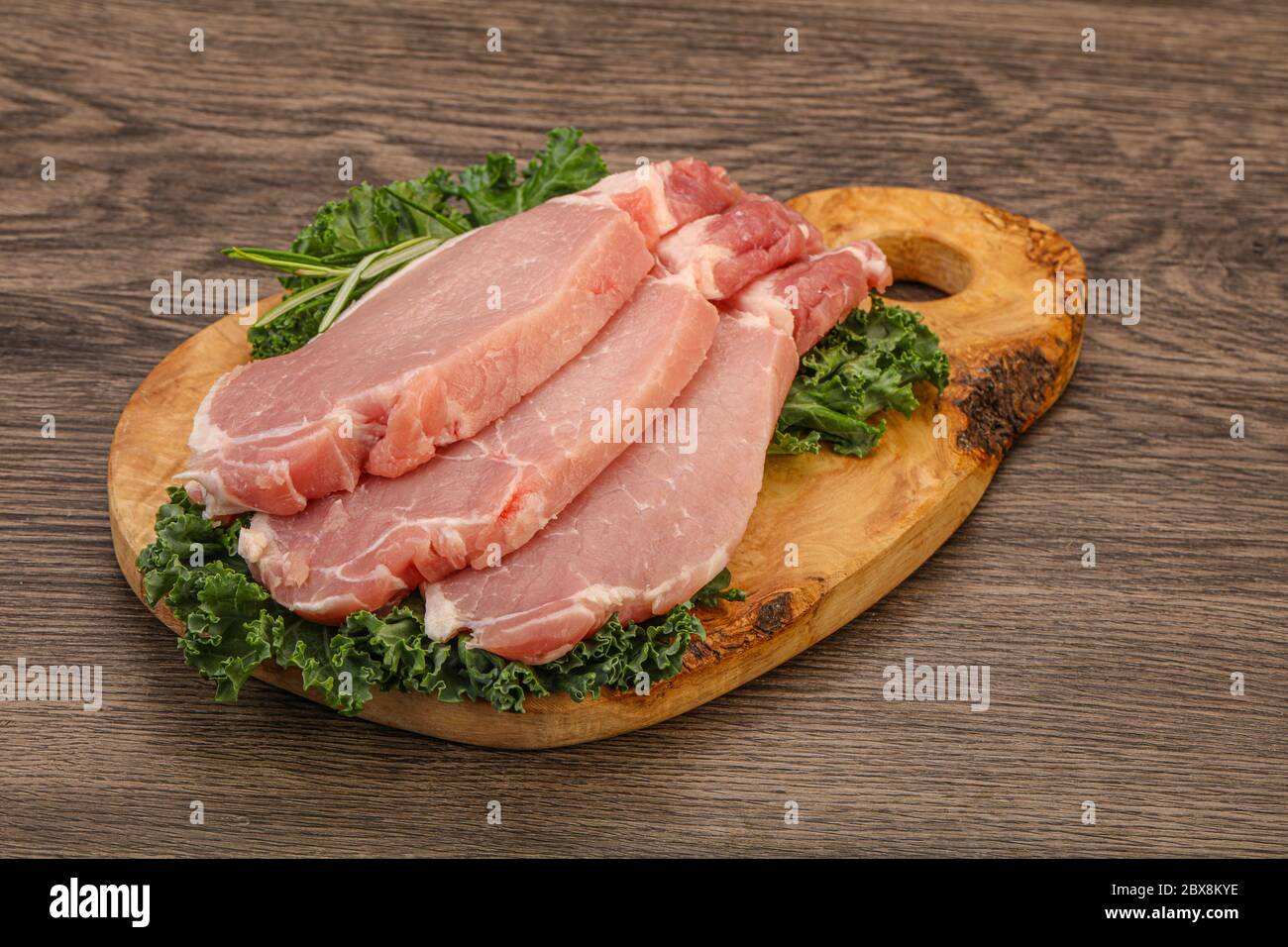 Raw pork meat steak for cooking Stock Photo - Alamy