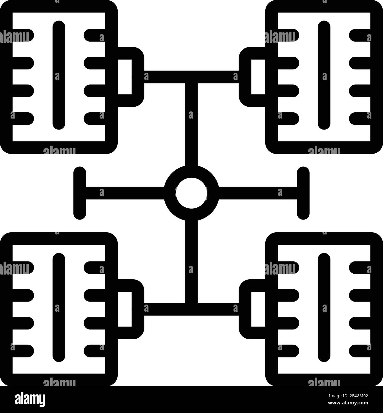 Tyre fitting machine Stock Vector Images - Alamy
