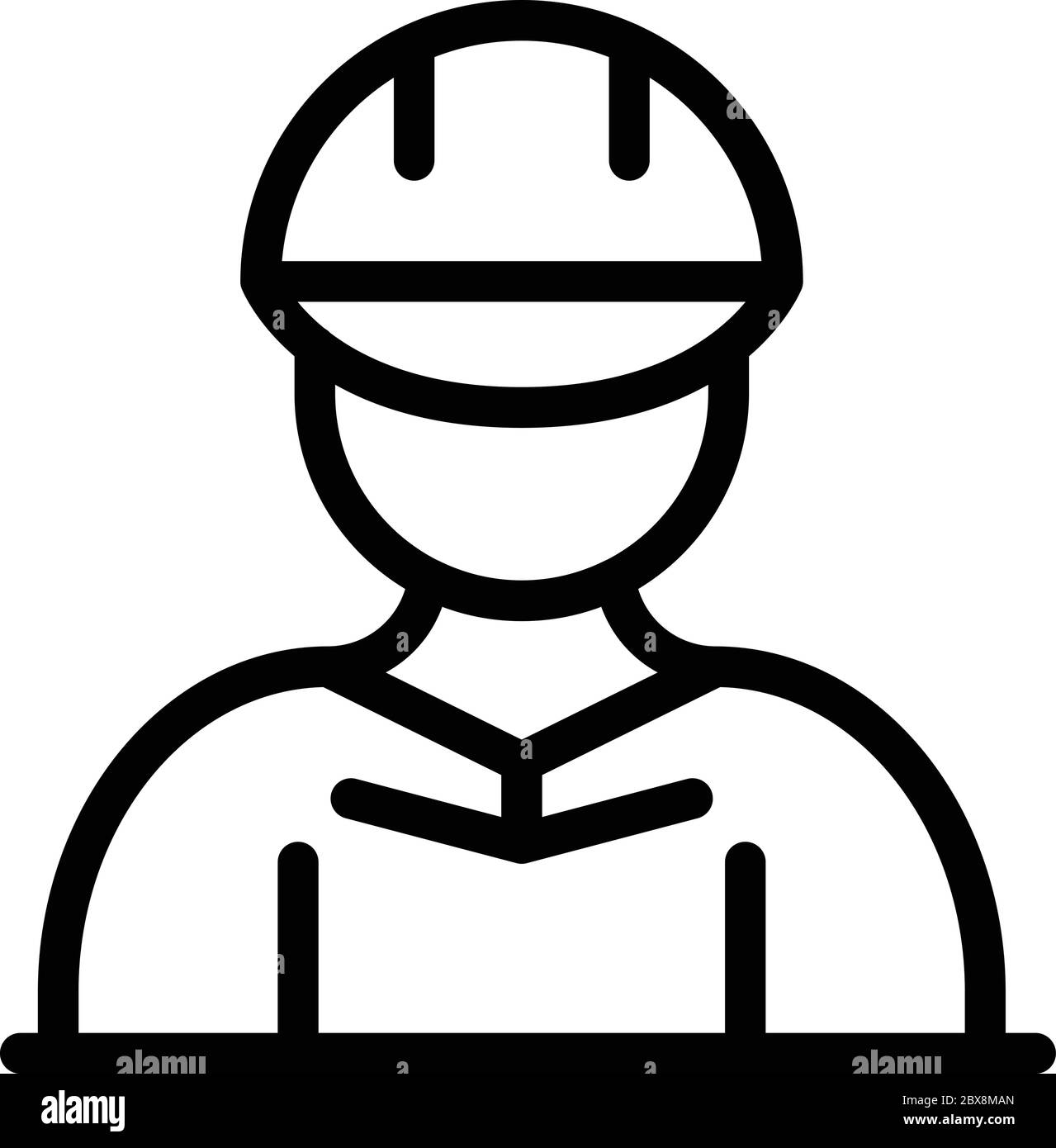 Construction engineer icon, outline style Stock Vector Image & Art - Alamy
