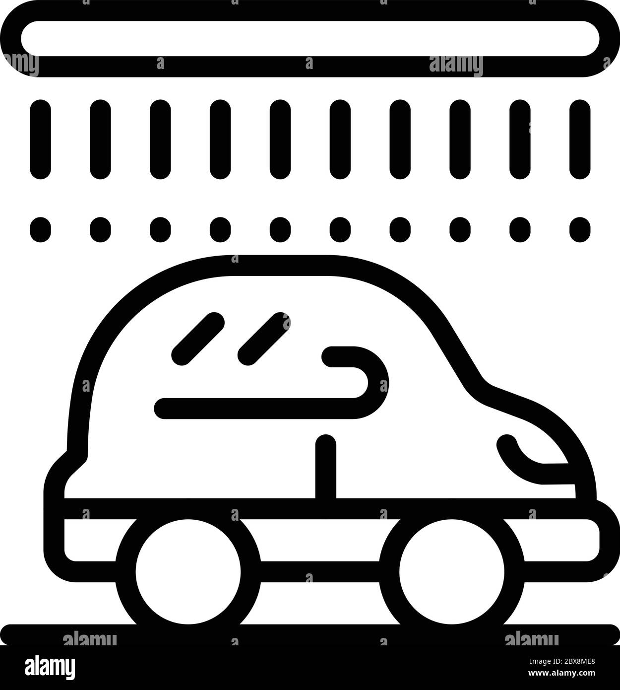 Automatic car wash icon, outline style Stock Vector Image & Art - Alamy