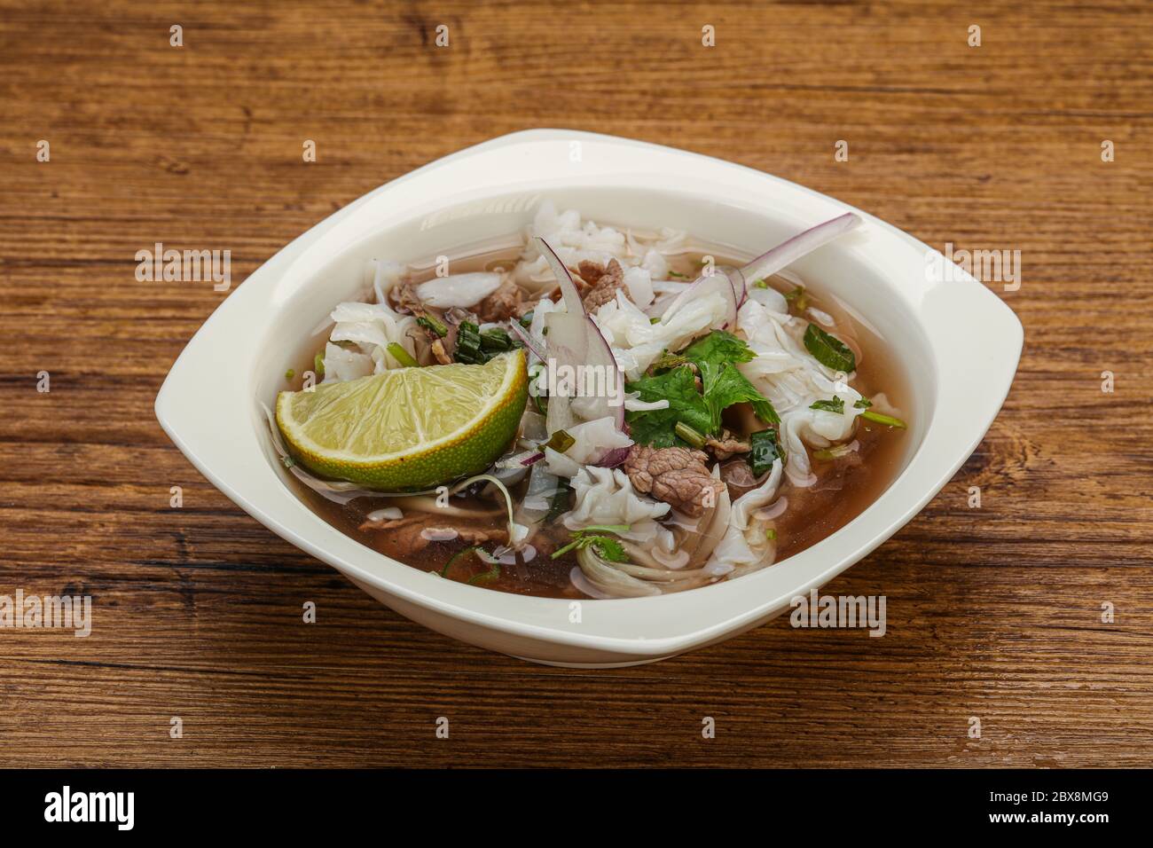 Vietnamese cuisine - beef Pho Bo soup Stock Photo - Alamy