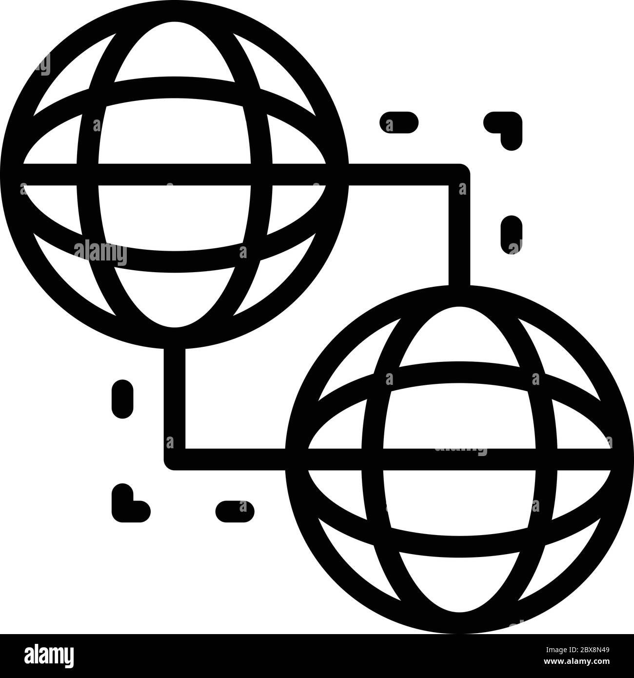 Global radio network icon, outline style Stock Vector Image & Art - Alamy