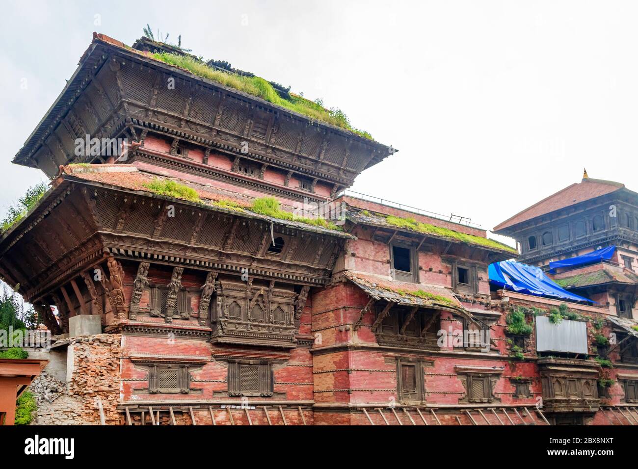 Basantapur Durbar Square of Kathmandu under renovation after Gorkha ...
