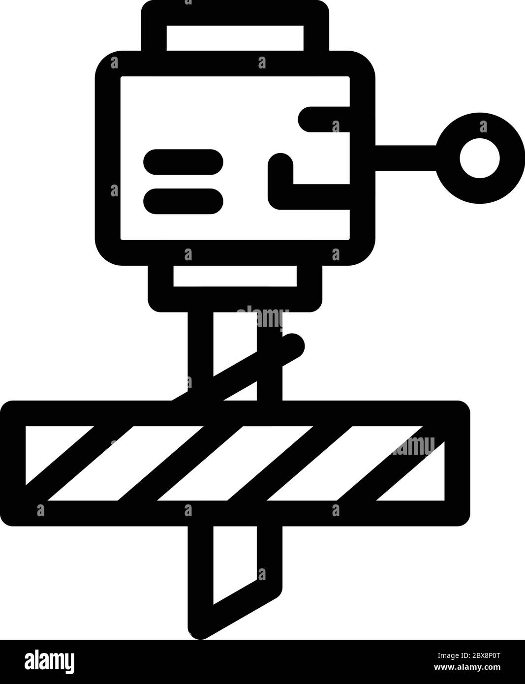 Transport milling machine icon, outline style Stock Vector Image & Art ...
