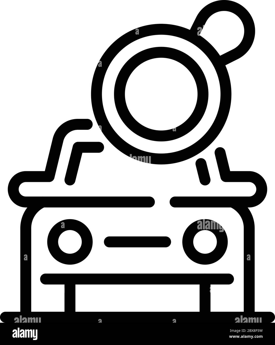 Fix car repair icon, outline style Stock Vector Image & Art - Alamy