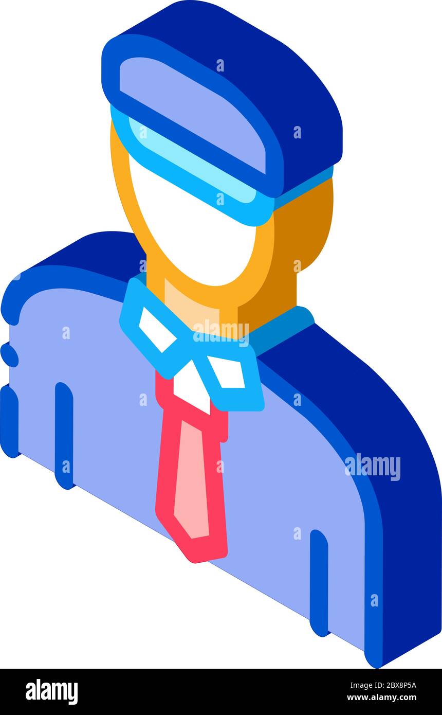 Custom Police Man isometric icon vector illustration Stock Vector Image ...