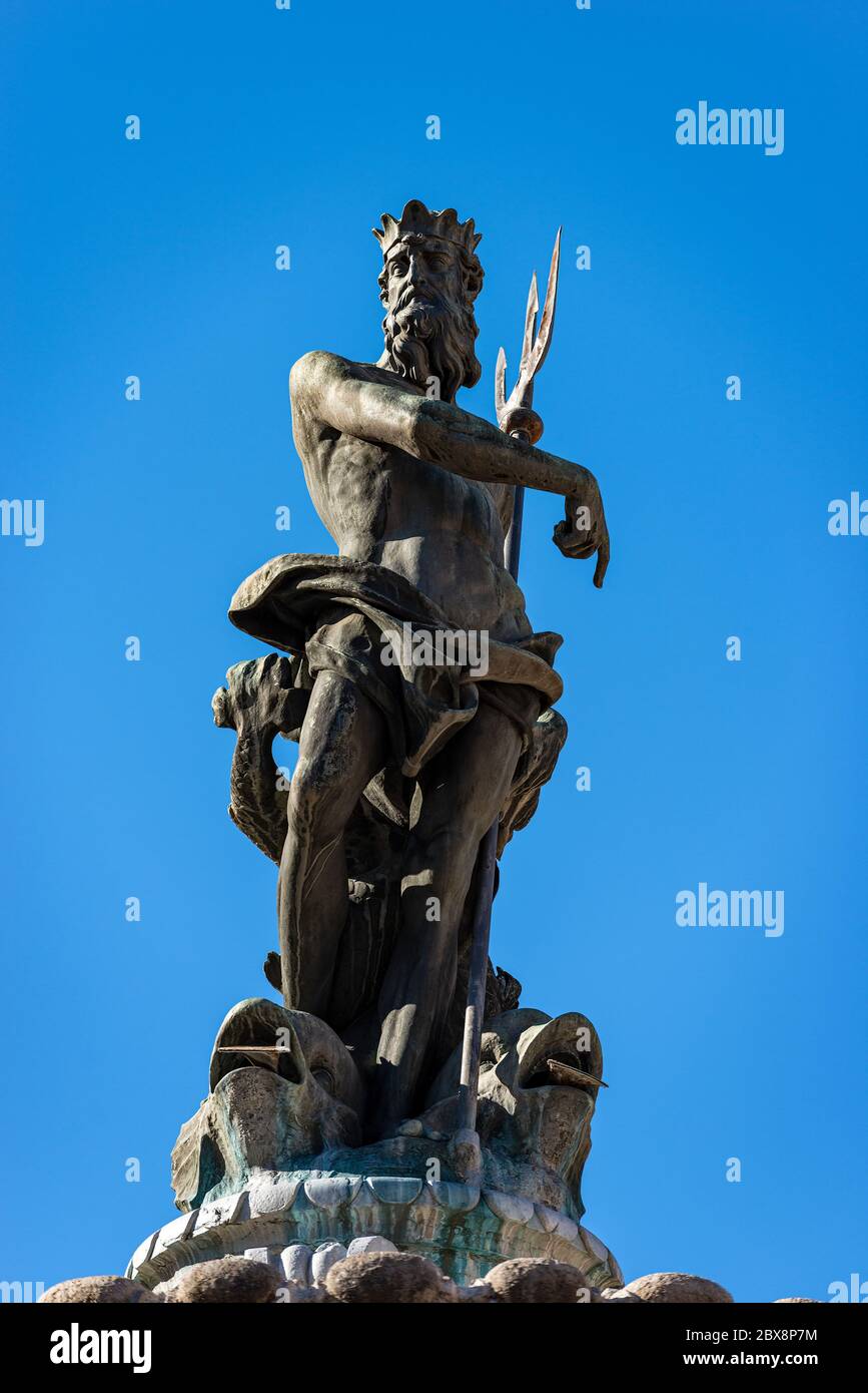 Statue roman god neptune trident hi-res stock photography and images ...