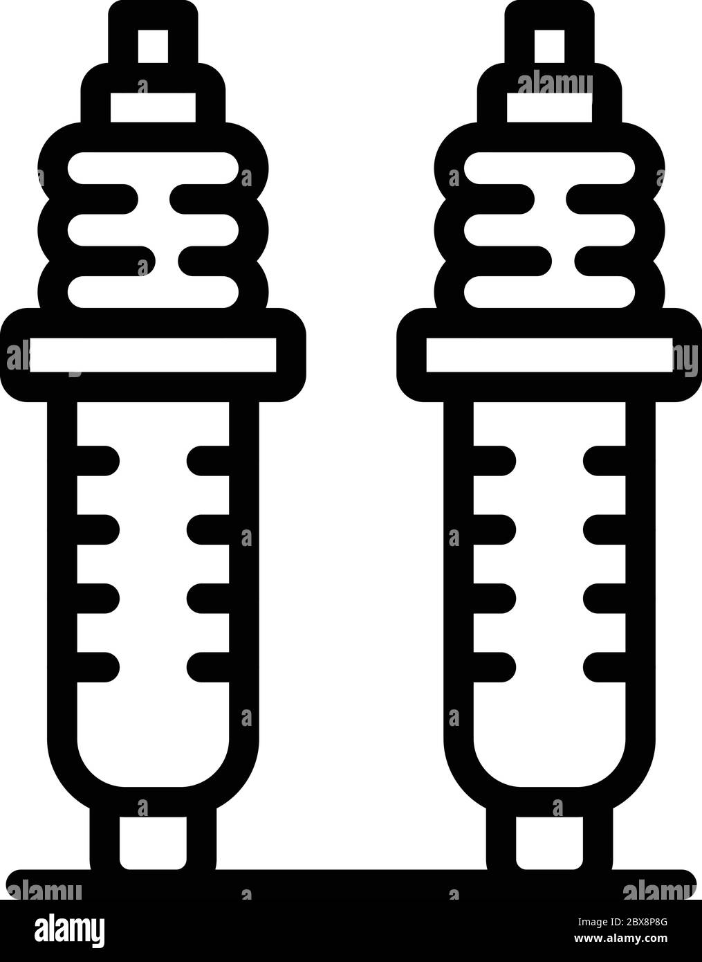 Car shock absorbers icon, outline style Stock Vector Image & Art - Alamy
