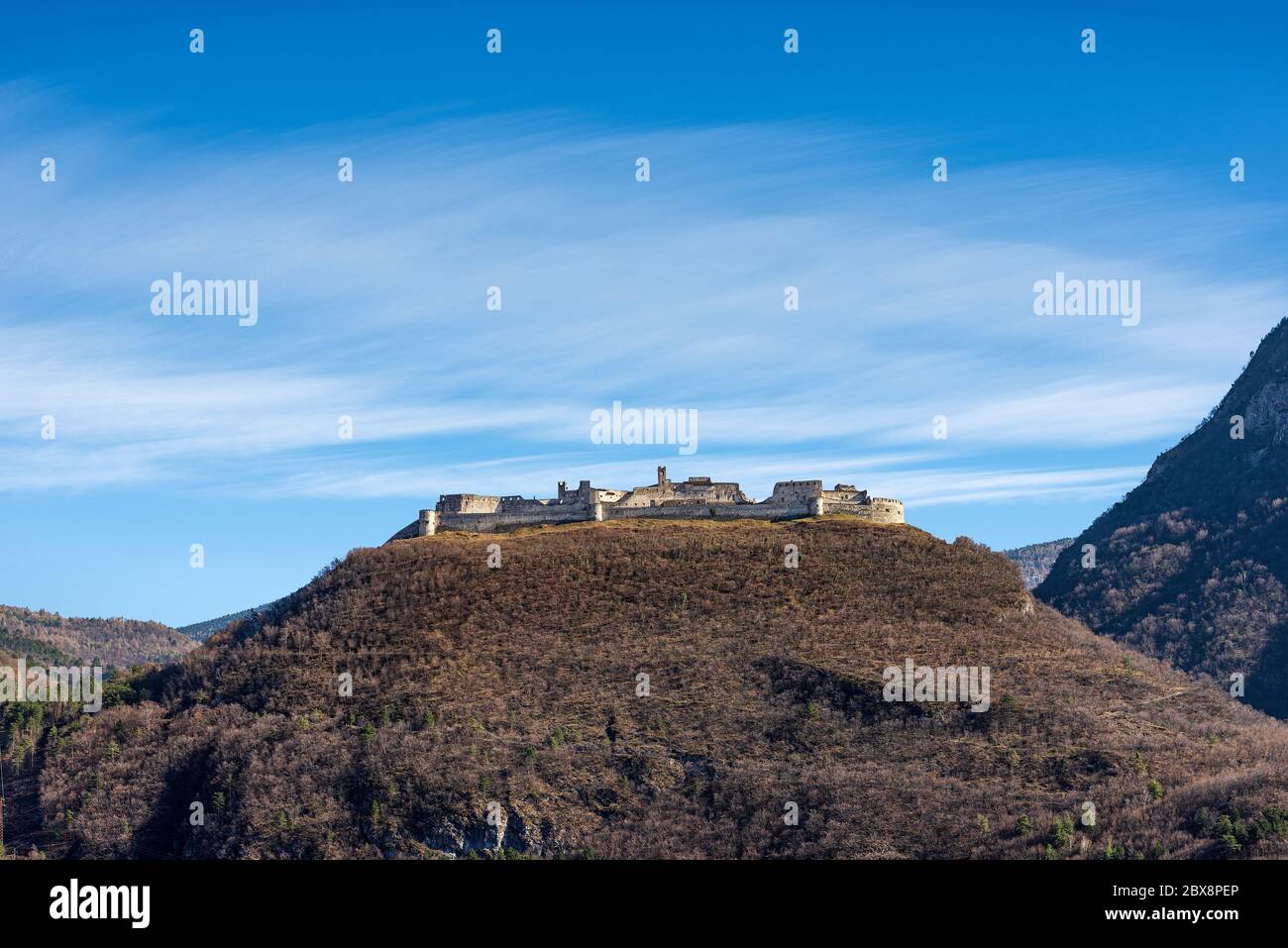 Castel Beseno, medieval castle in Besenello village, Trento Province ...