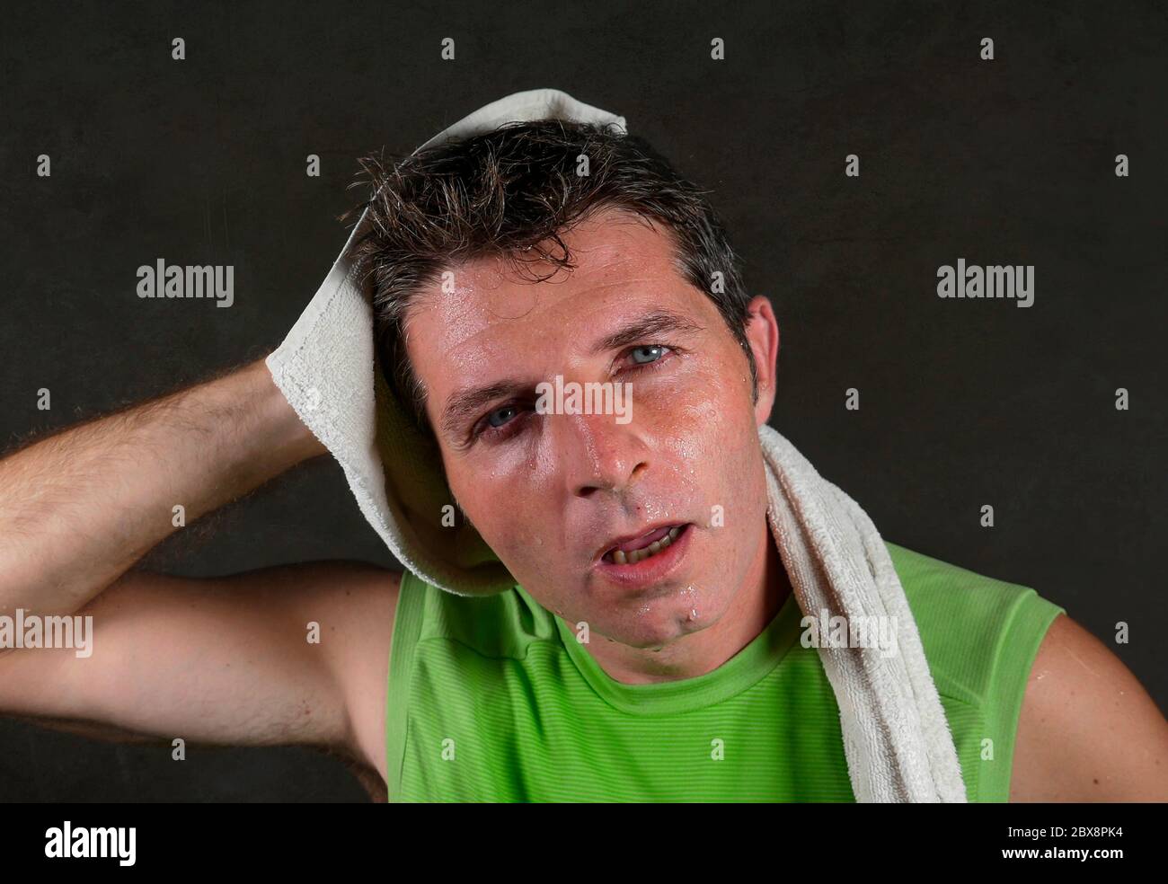 Man sweat neck hi-res stock photography and images - Alamy