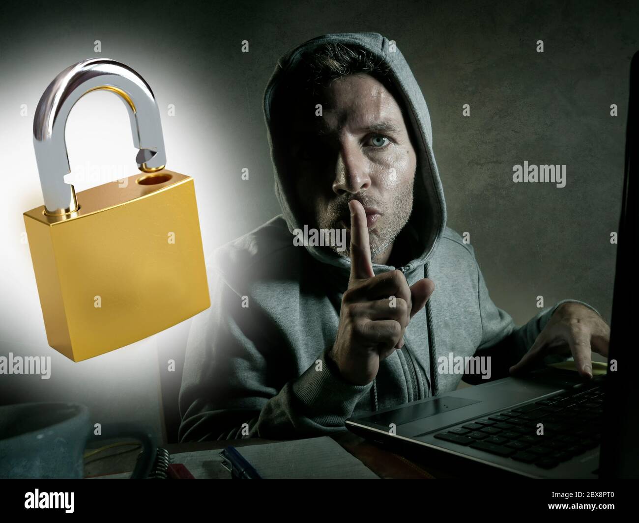 Password cracking by hacker hi-res stock photography and images - Alamy