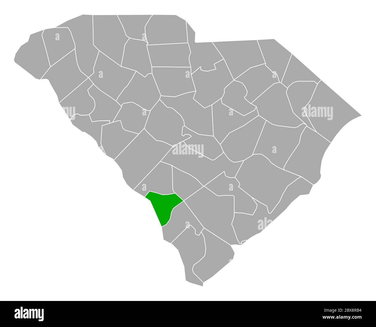 Map of Allendale in South Carolina Stock Photo - Alamy