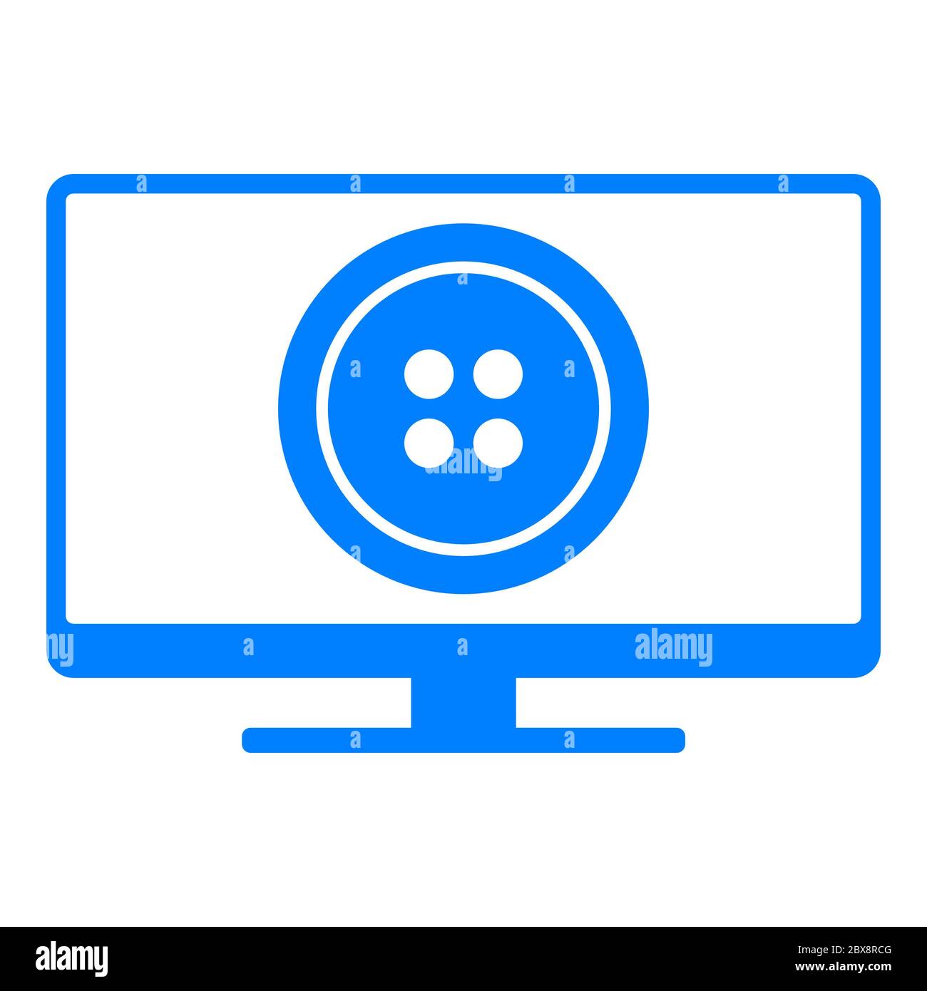 Button and screen Stock Photo - Alamy