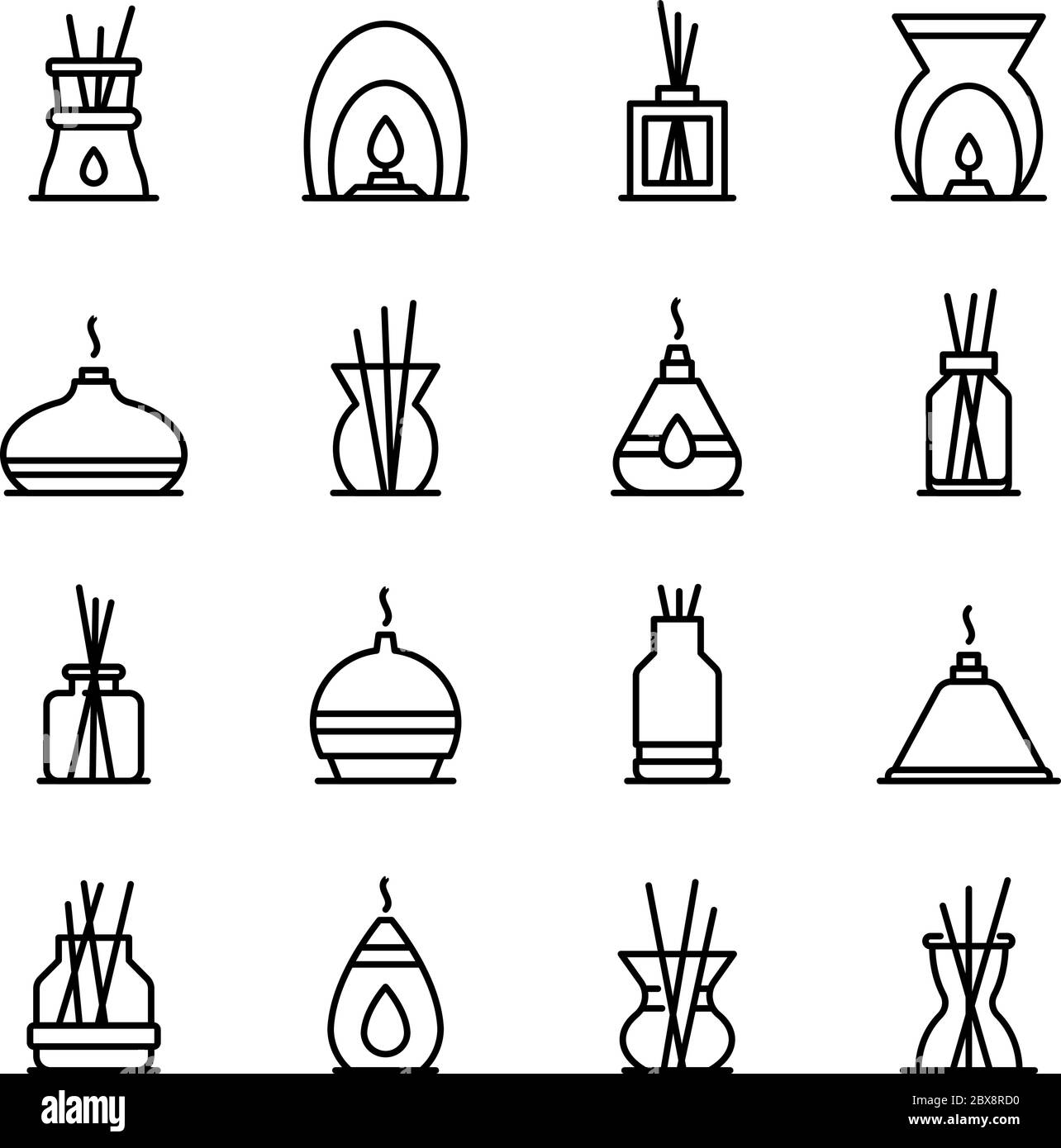 Diffuser icons set, outline style Stock Vector Image & Art - Alamy