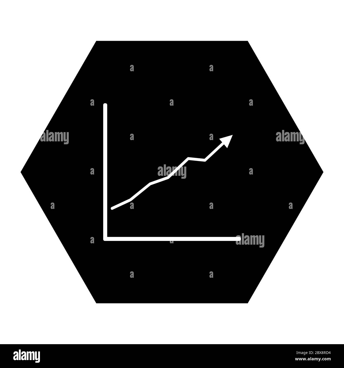Chart and hexagon Stock Photo - Alamy