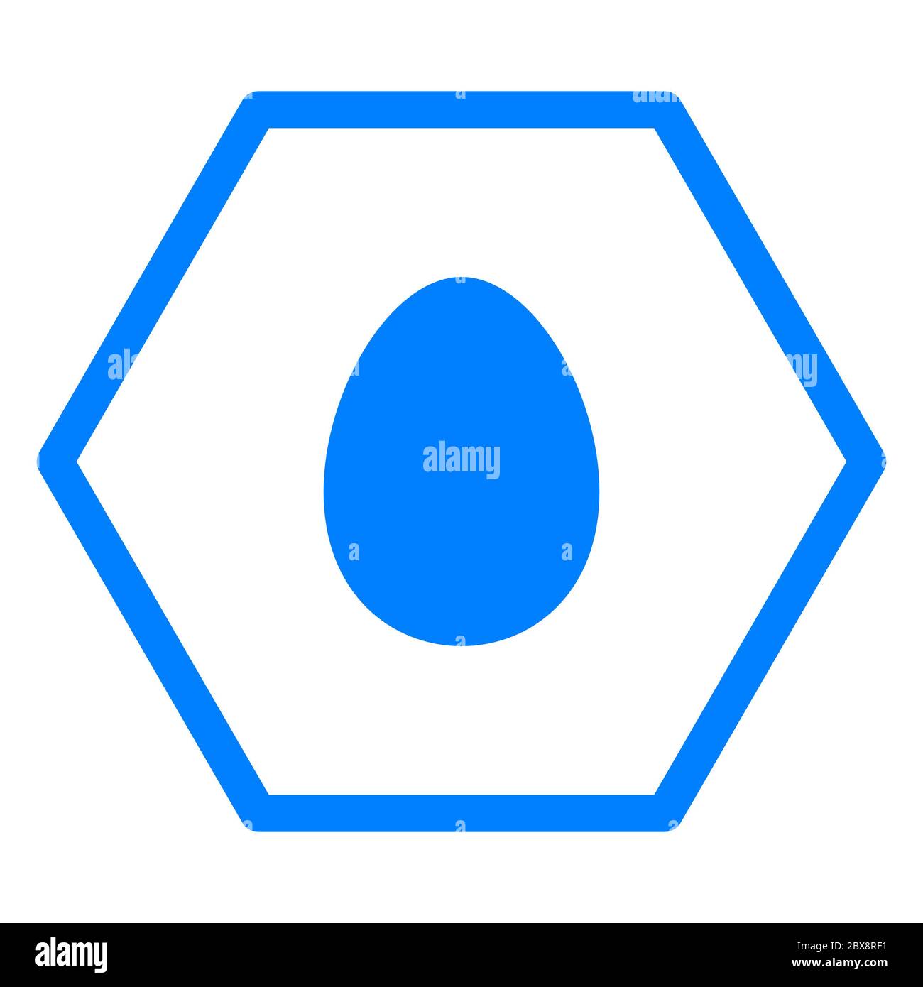 Egg and hexagon Stock Photo - Alamy