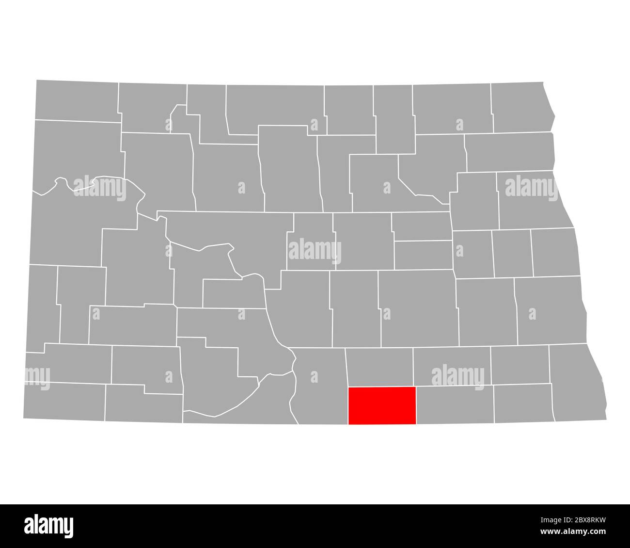 Map of McIntosh in North Dakota Stock Photo - Alamy