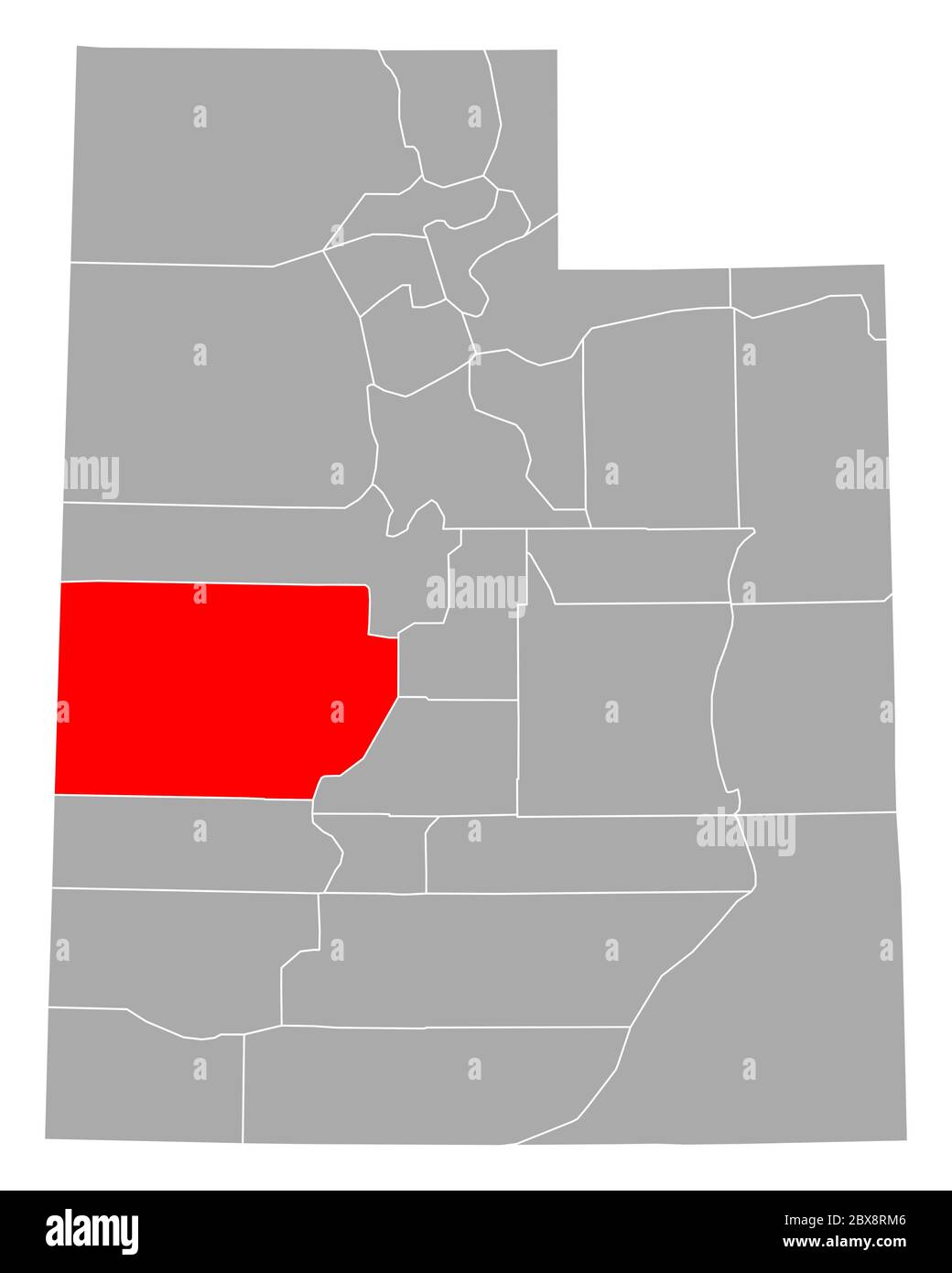 Millard county map hi-res stock photography and images - Alamy