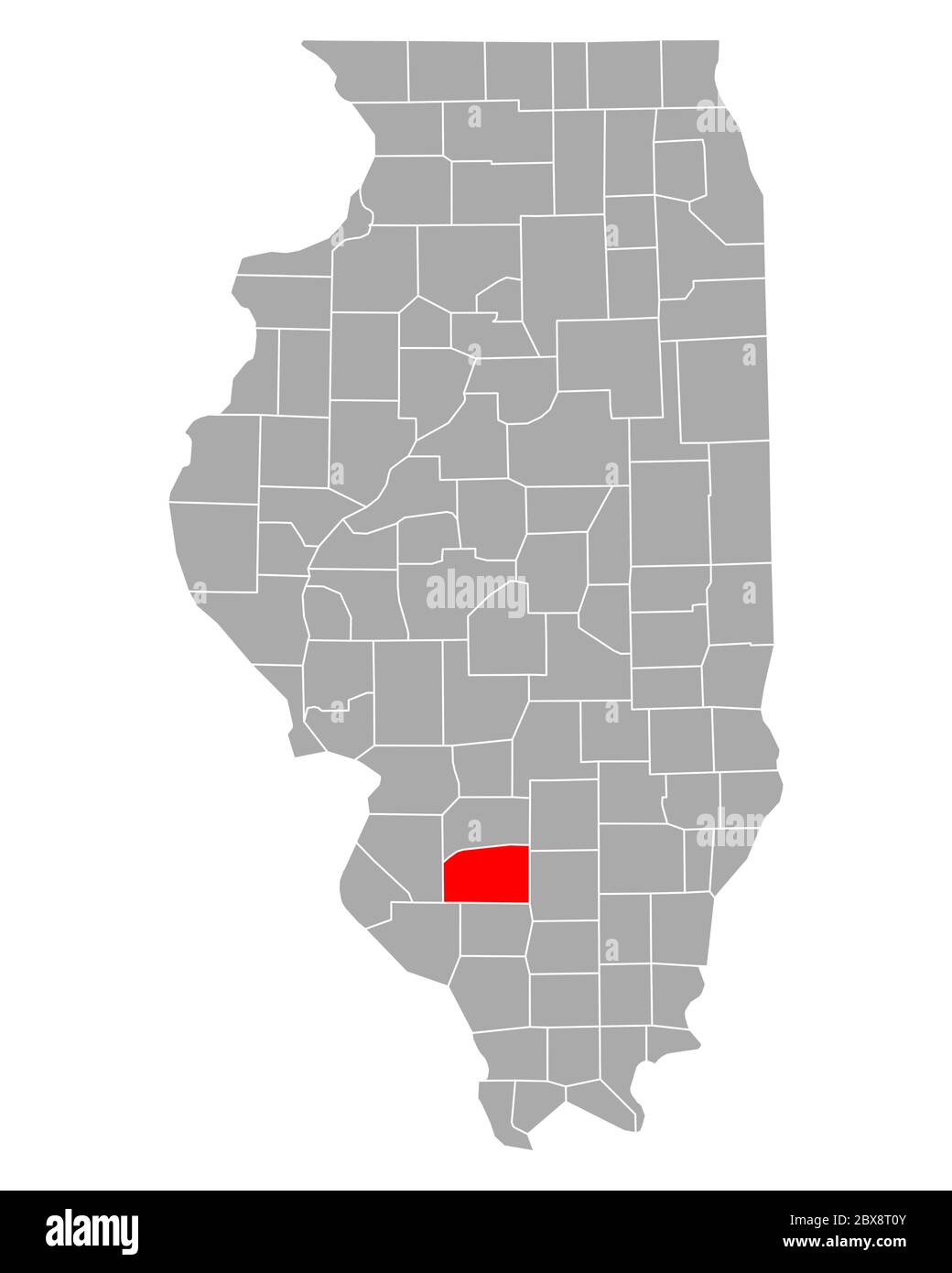 Map of Washington in Illinois Stock Photo - Alamy