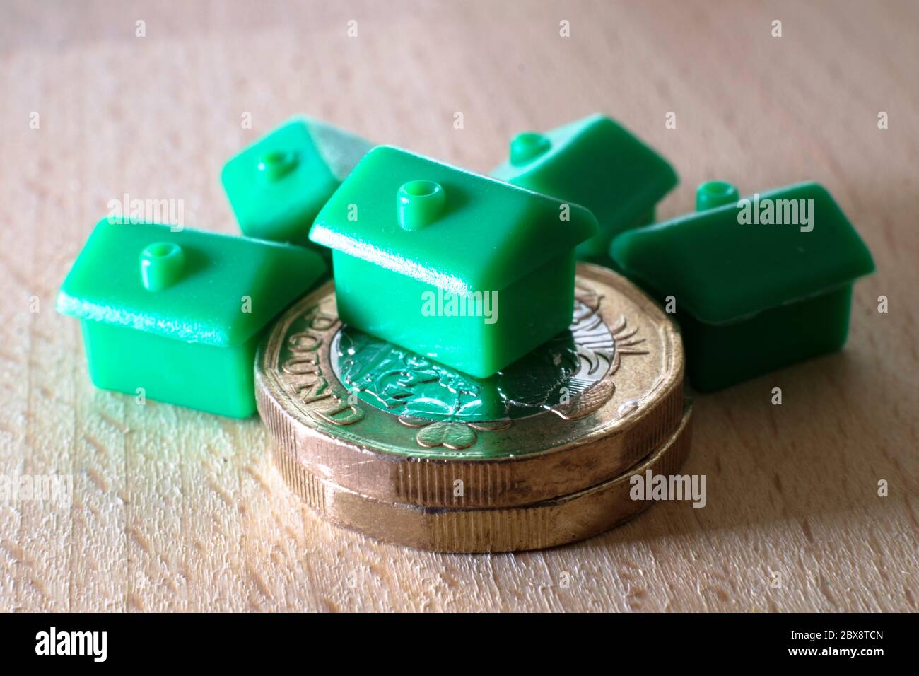 Green monopoly house hi-res stock photography and images - Alamy