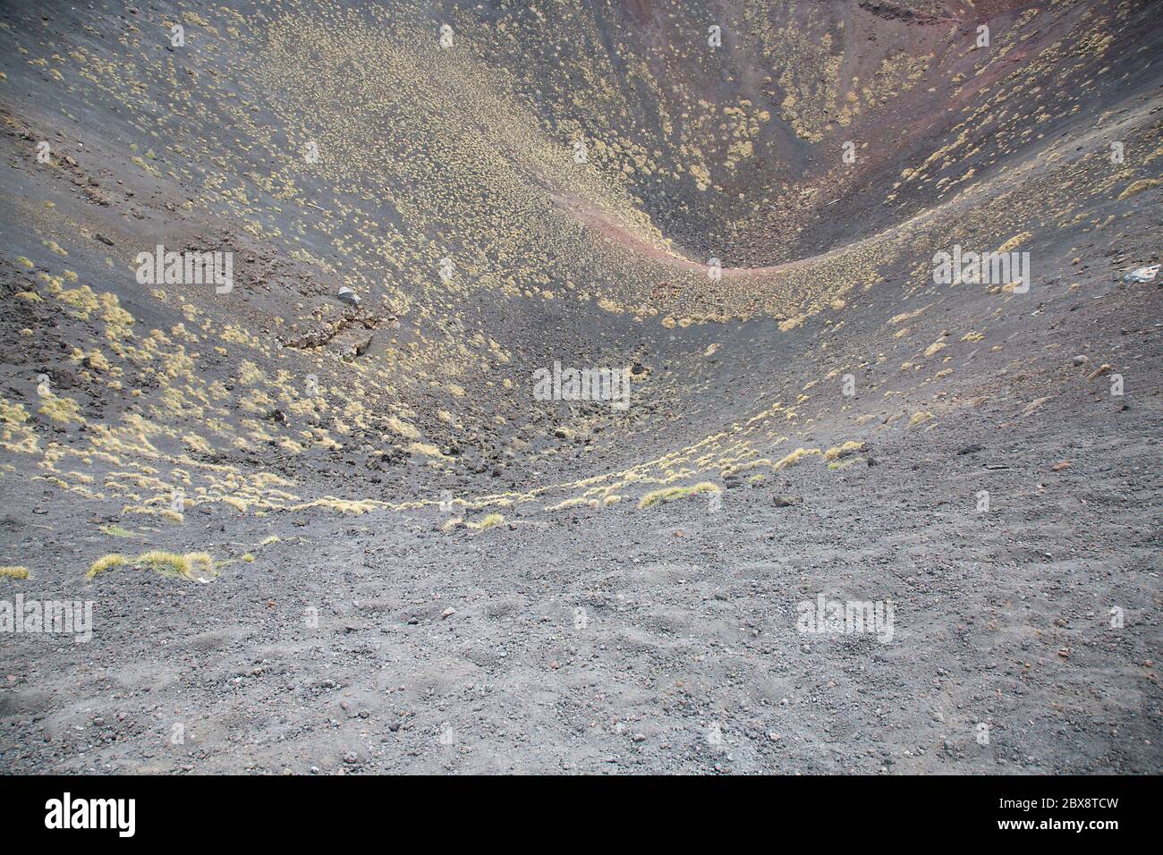 Etna volcan. Inside a crater Stock Photo - Alamy