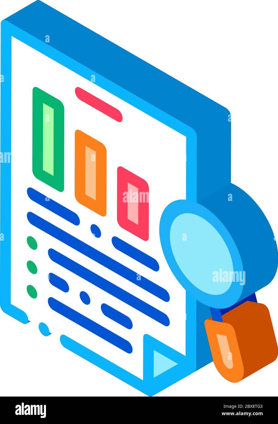 Research Document isometric icon vector illustration Stock Vector Image & Art - Alamy