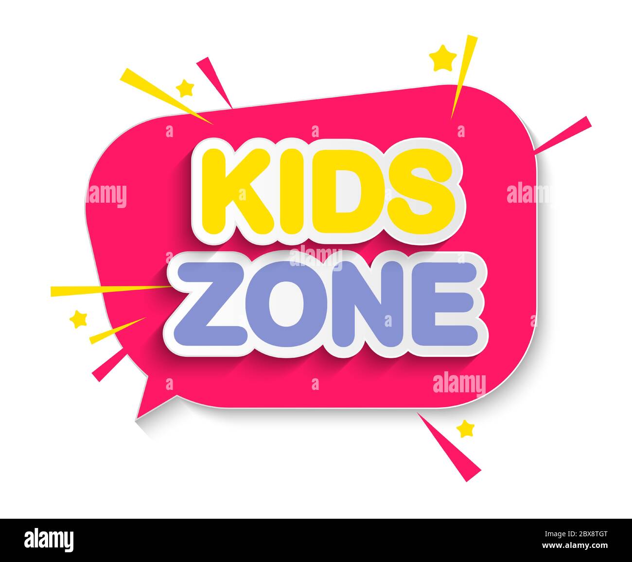 Kids zone vector vectors hi-res stock photography and images - Alamy