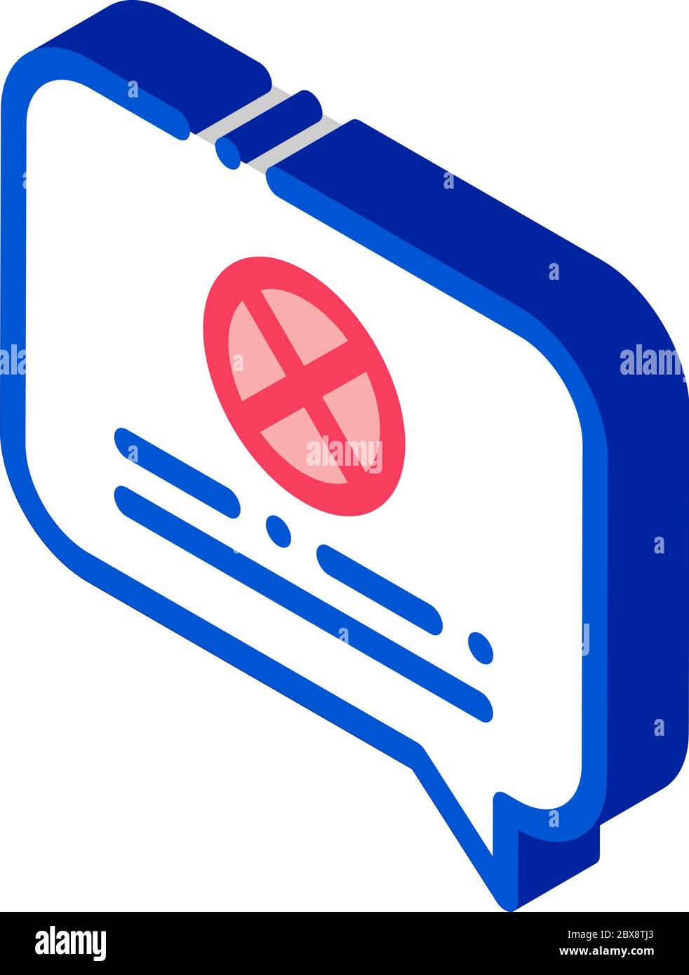 Cross Mark Frame isometric icon vector illustration Stock Vector Image ...