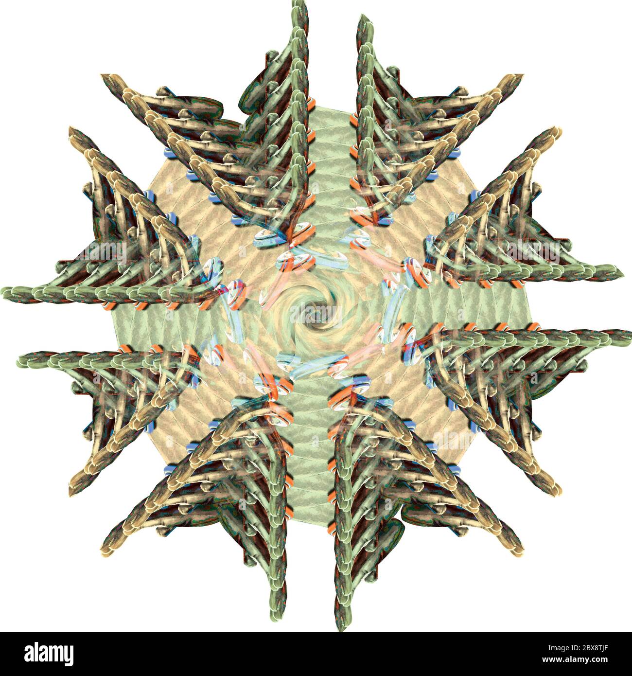 mandala and arrow graphic design Stock Photo - Alamy