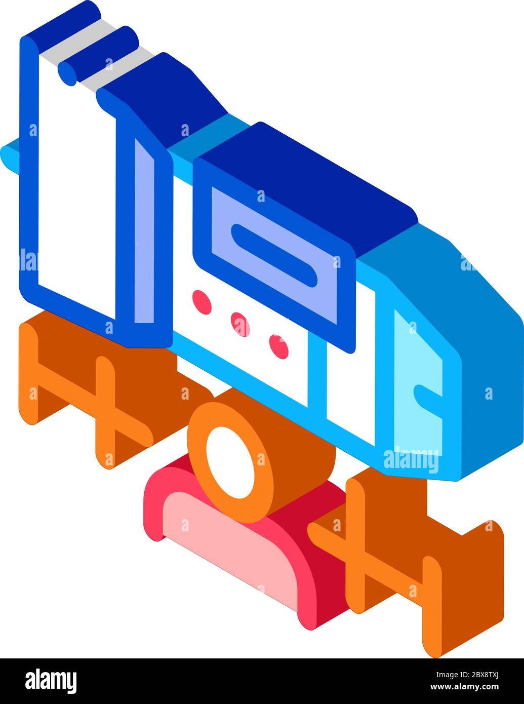 Engineer Engine isometric icon vector illustration Stock Vector Image ...
