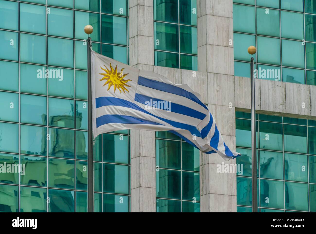 Uruguay silk flag hi-res stock photography and images - Alamy