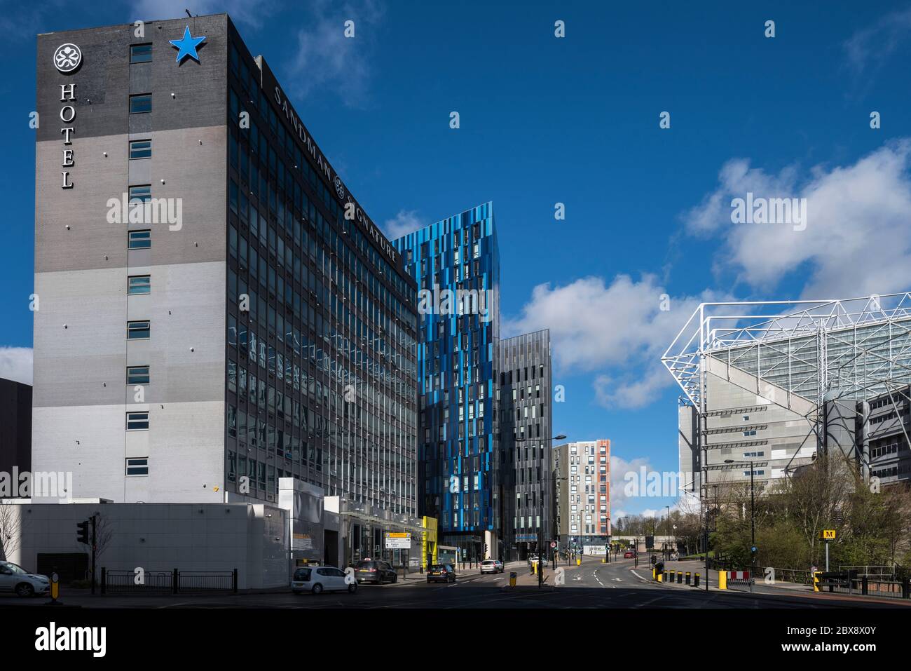 Newcastle United stadium at St. James Park and Newcastle University ...