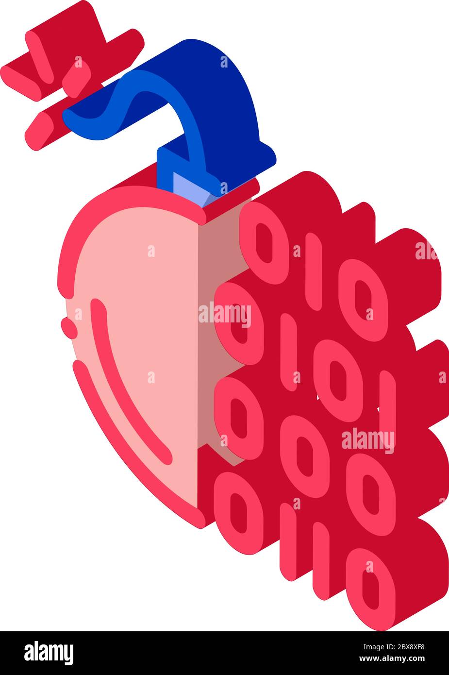 Binary Code Bomb isometric icon vector illustration Stock Vector Image & Art - Alamy