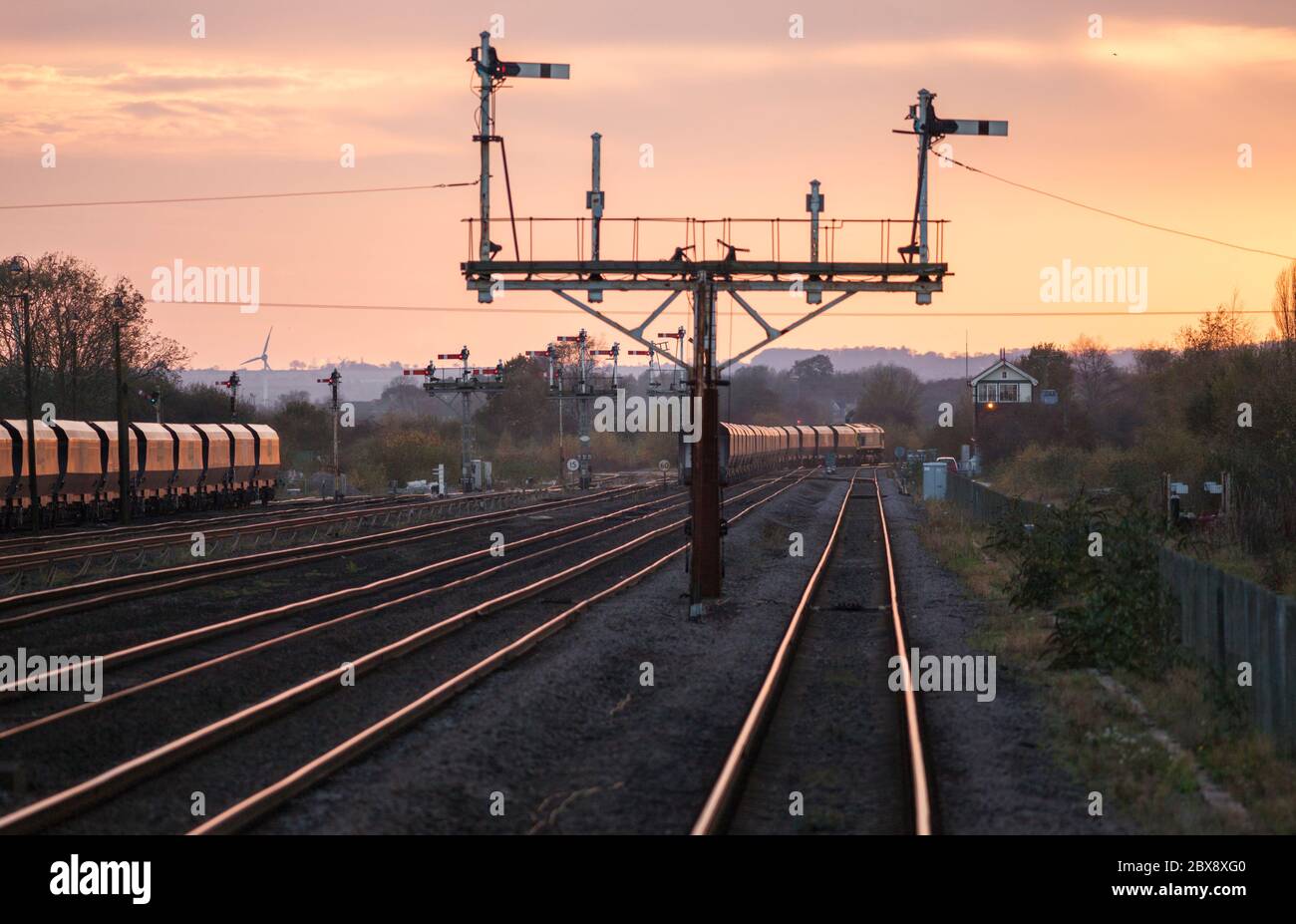 Freightliner class 66 locomotive passing through the mechanical ...