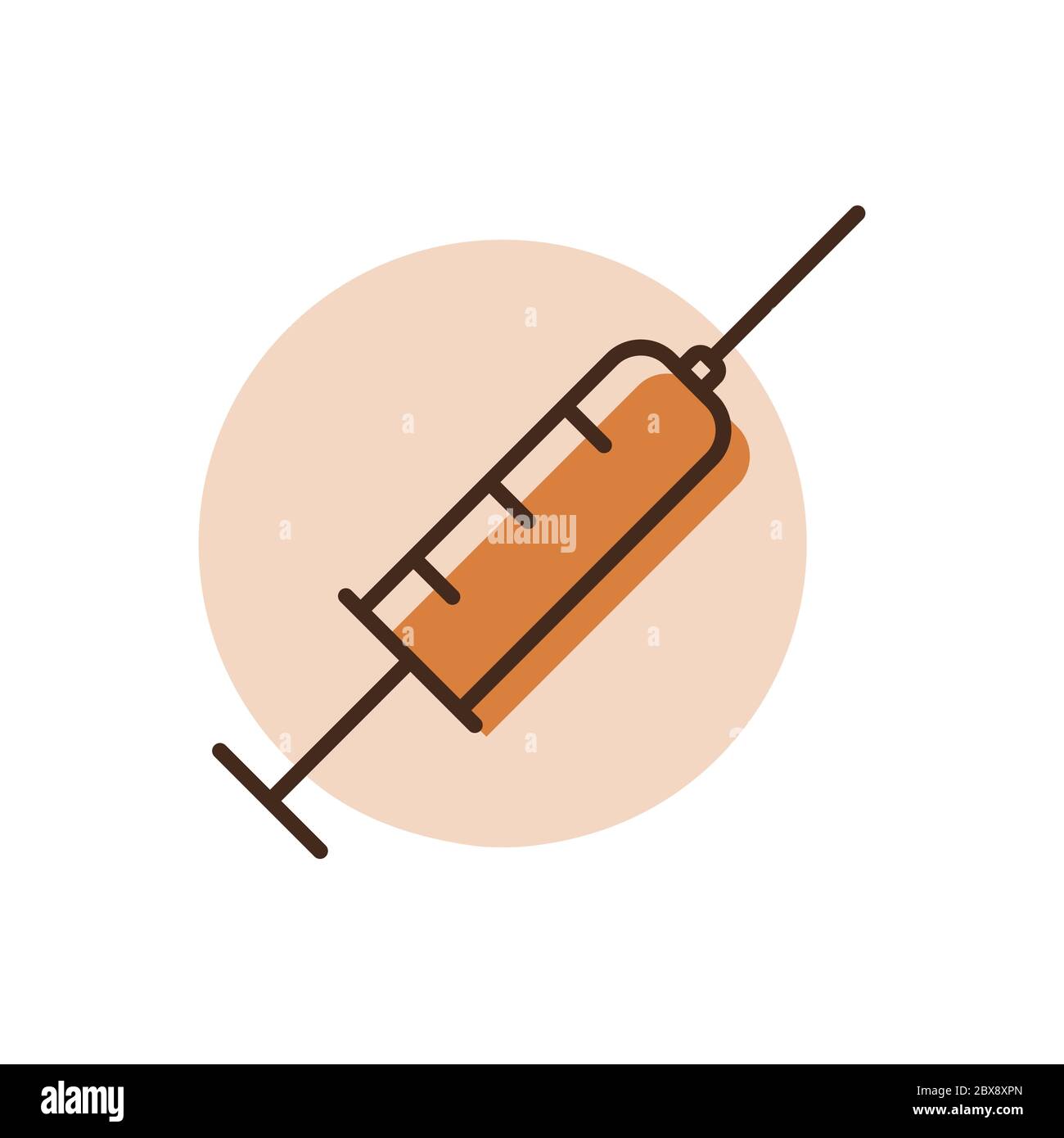 Syringe vector icon. Medical sign. Graph symbol for pet and veterinary ...