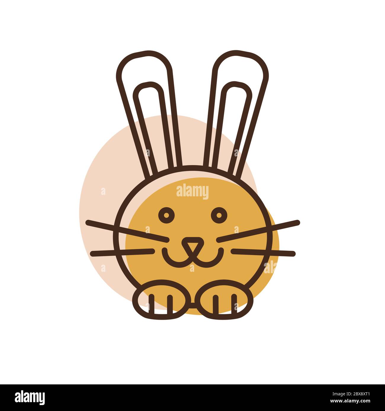 Rabbit vector icon. Pet animal sign. Graph symbol for pet and ...