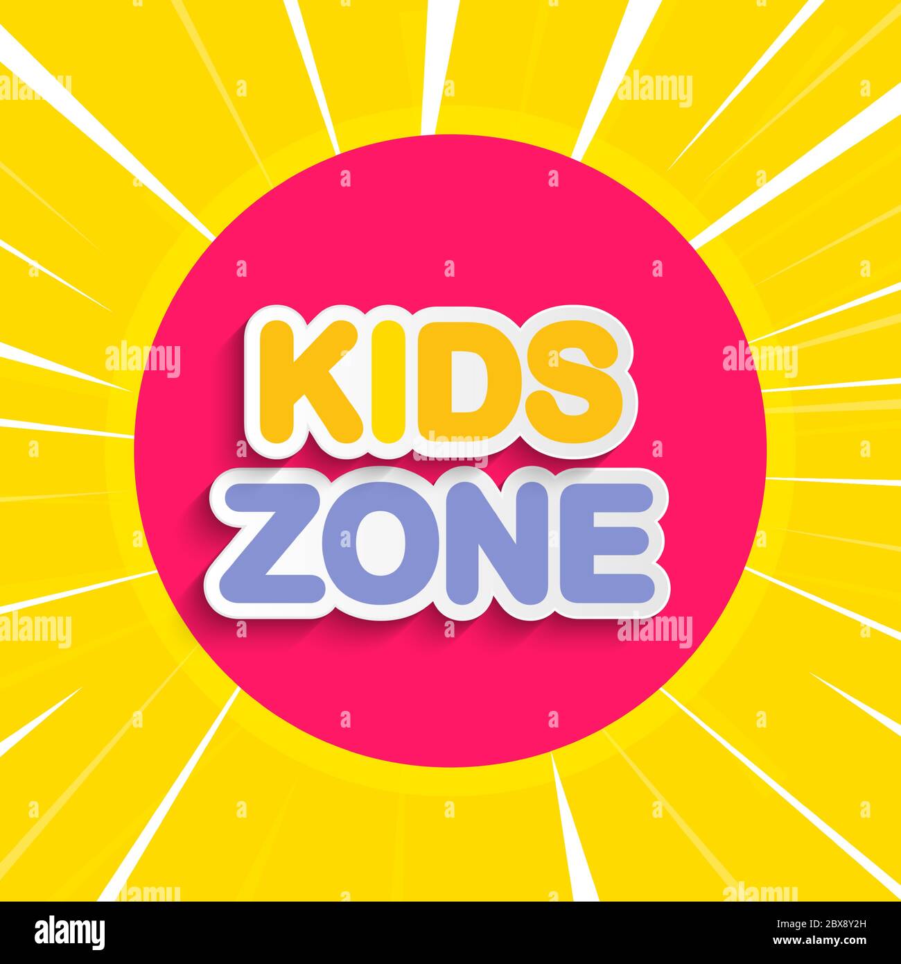 Abstract Kids Zone background. Vector Illustration EPS10 Stock Vector ...