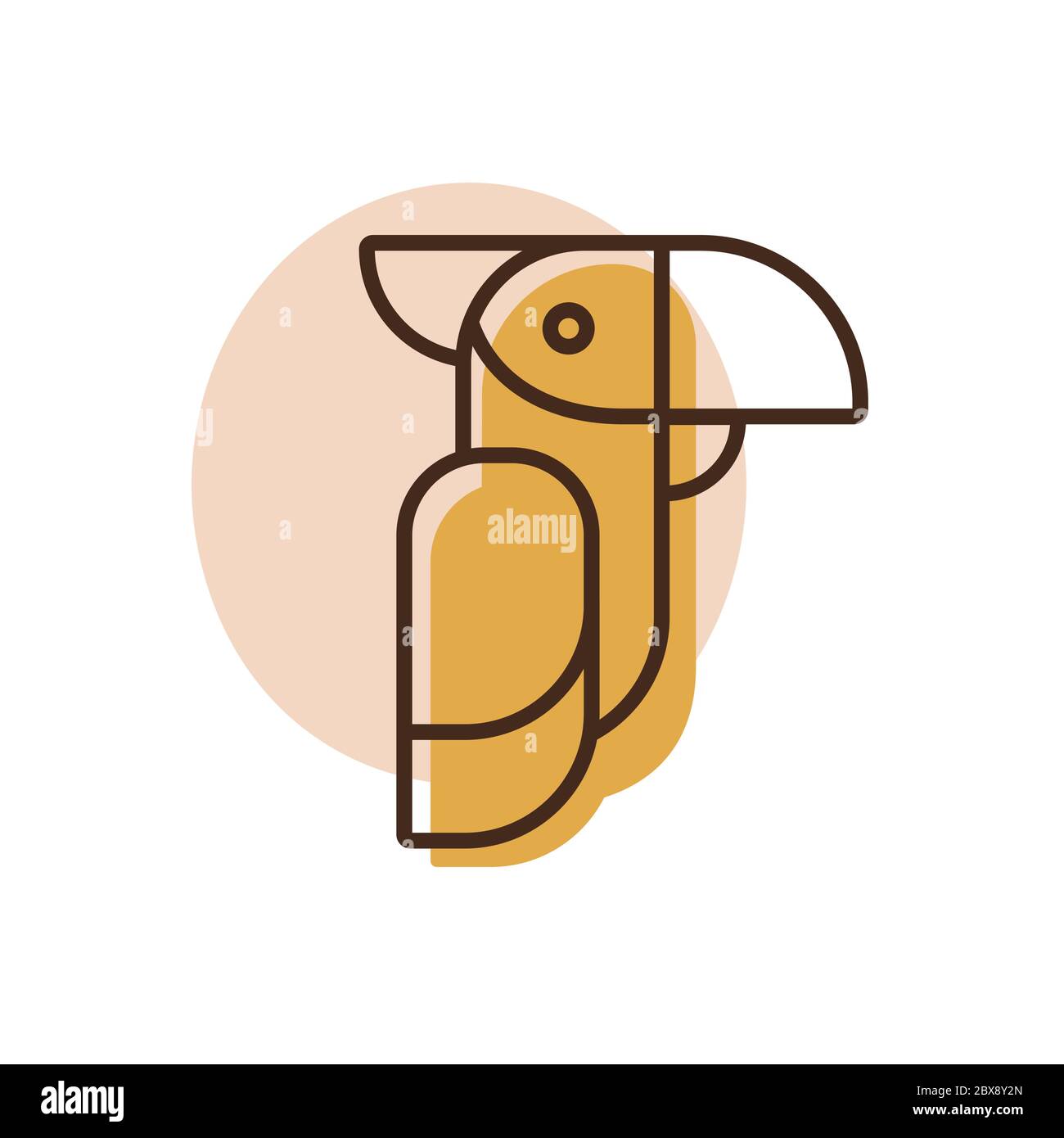 Parrot vector icon tropical birds. Pet animal sign. Graph symbol for ...