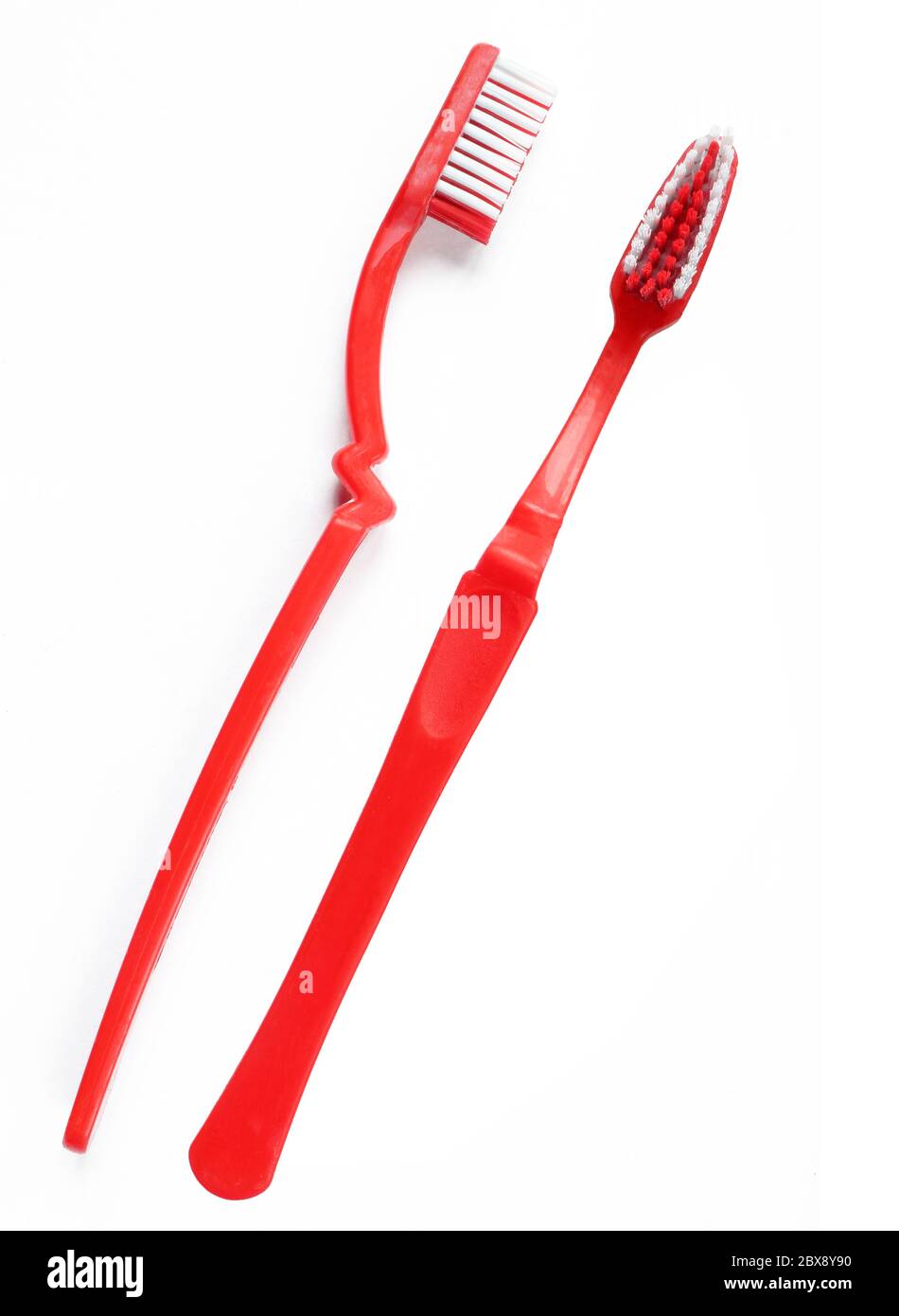 Side view toothbrush red plastic hi-res stock photography and images ...