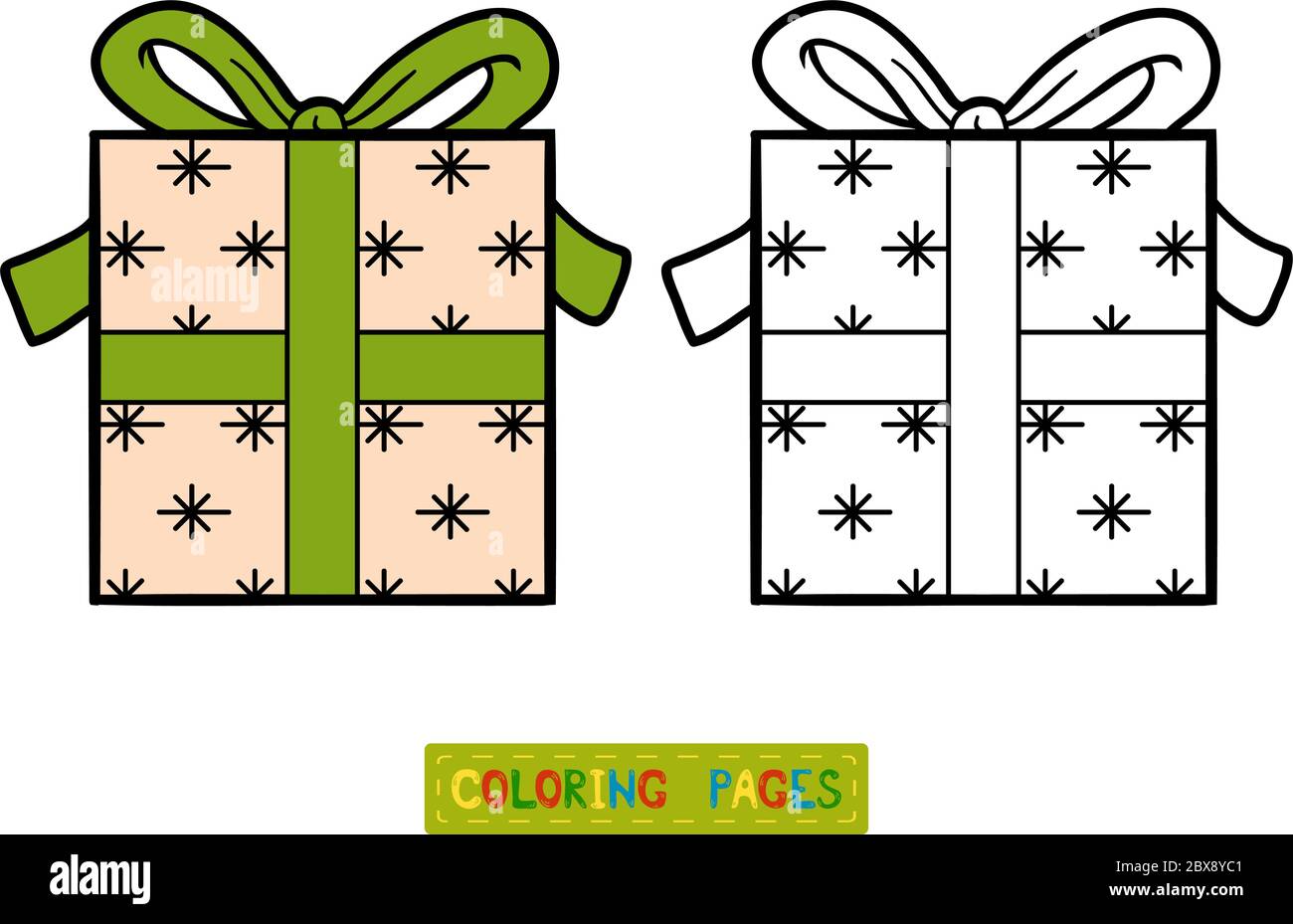 Coloring book for children, Gift Stock Vector Image & Art - Alamy