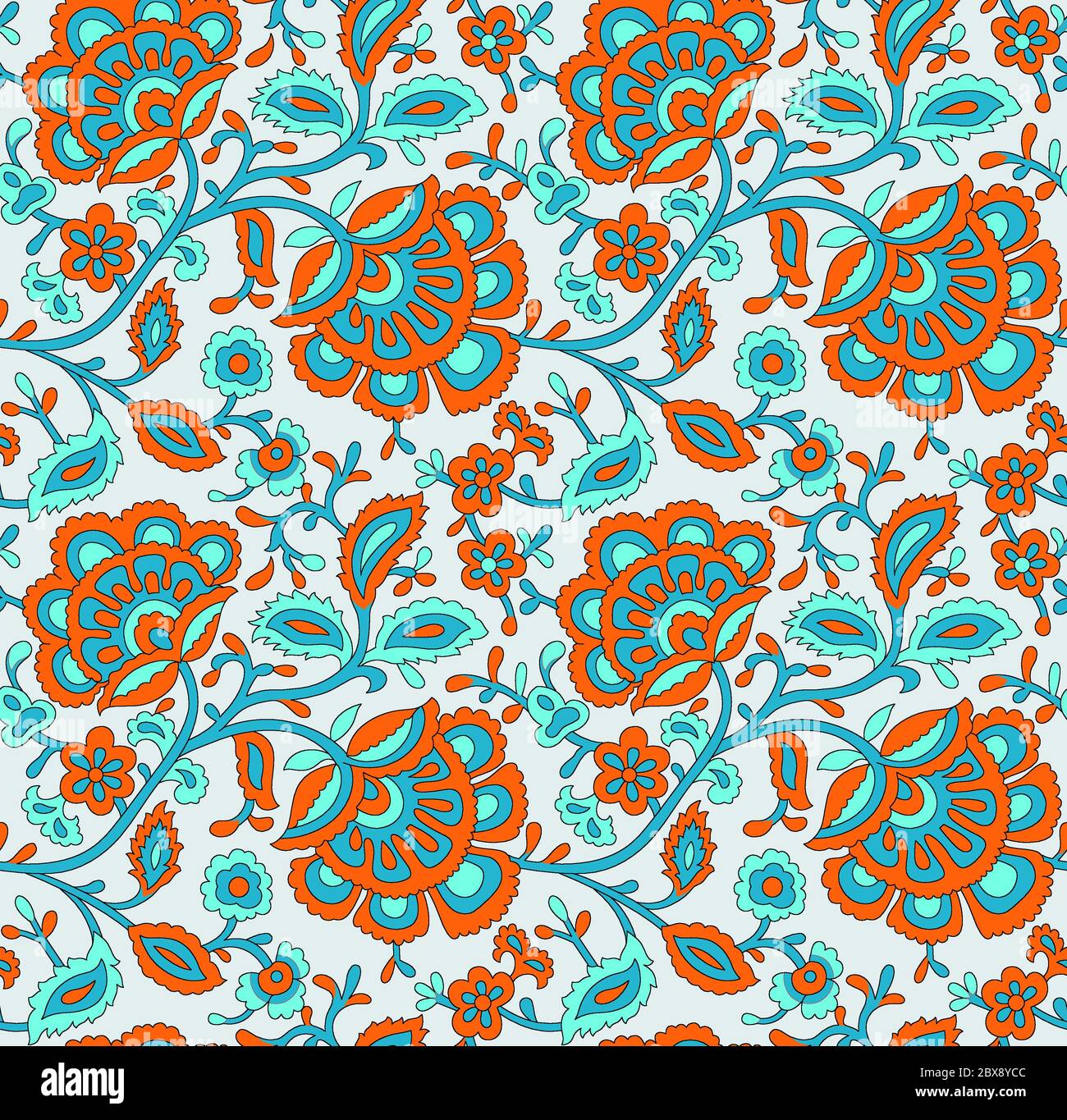 Renaissance Period Inspired Square Ornament Background Pattern. one ...