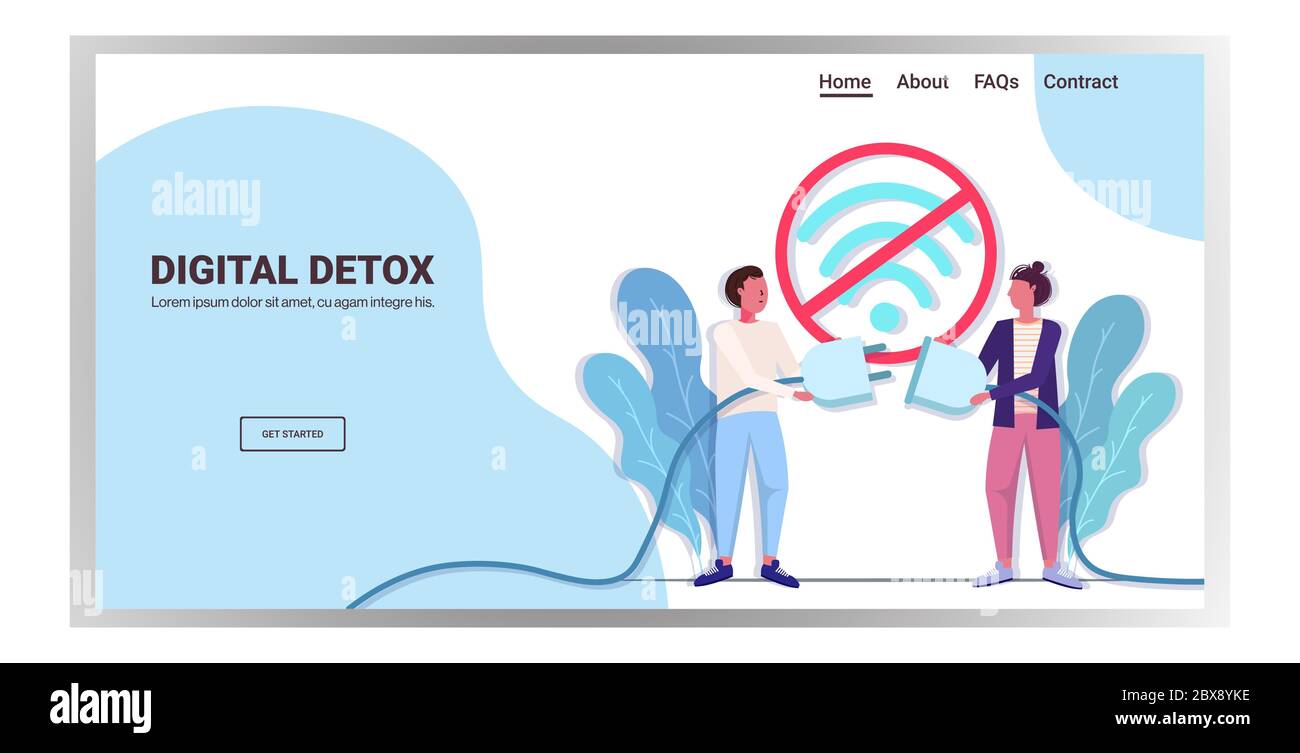 Unplugging devices Stock Vector Images - Alamy