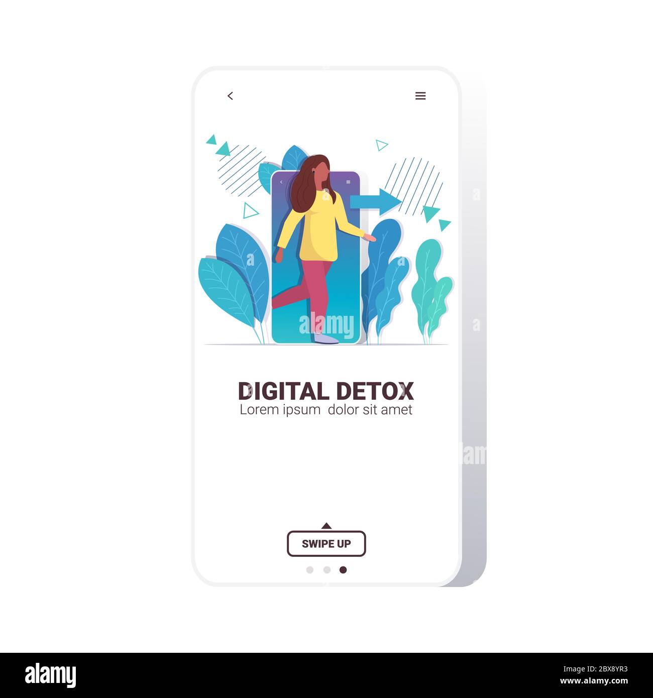 Cartoon woman escaping hi-res stock photography and images - Alamy