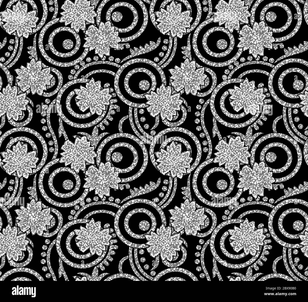 Renaissance Period Inspired Square Ornament Background Pattern. one ...