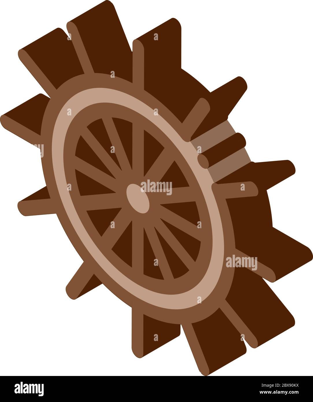 Steering Wheel isometric icon vector illustration Stock Vector Image ...