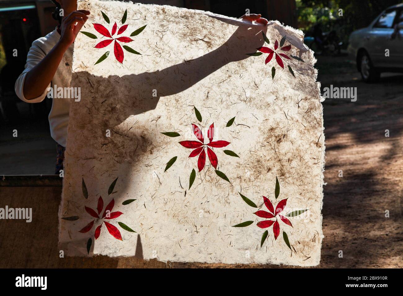 Colourful Burmese Parasols, handmade colorful umbrellas. Iconic craft ...