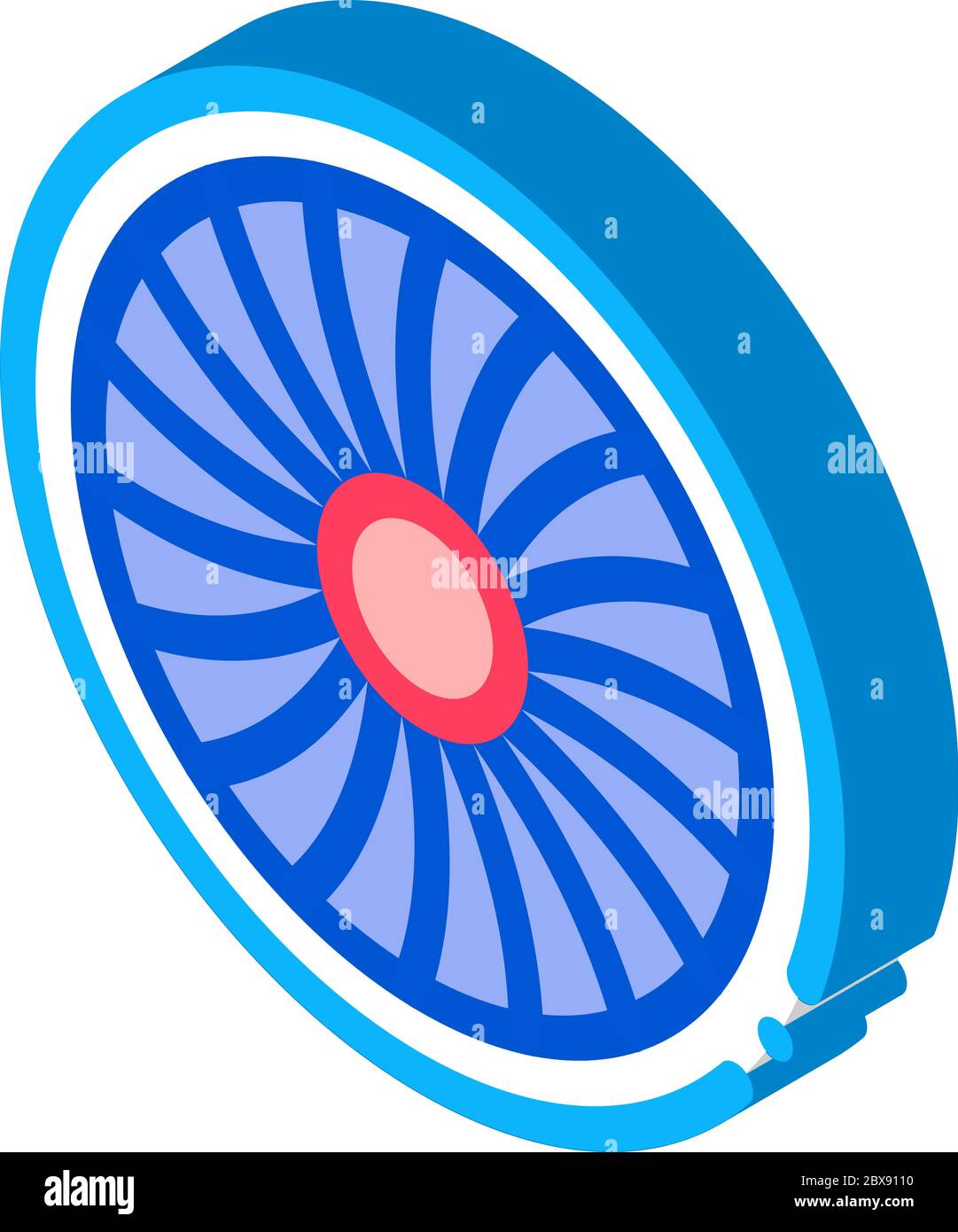 Turbine Engine isometric icon vector illustration Stock Vector Image ...