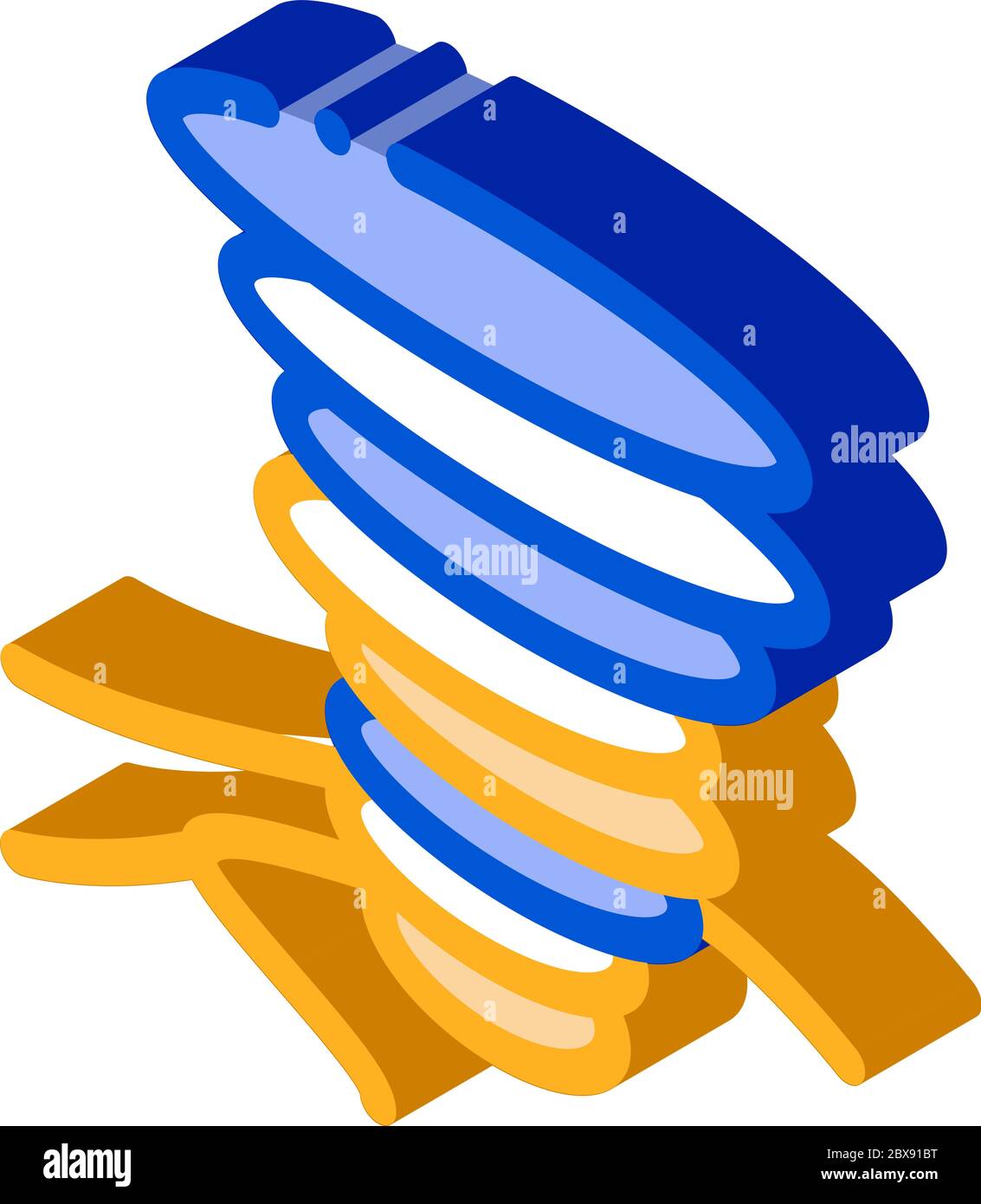 Tornado Field isometric icon vector illustration Stock Vector Image ...