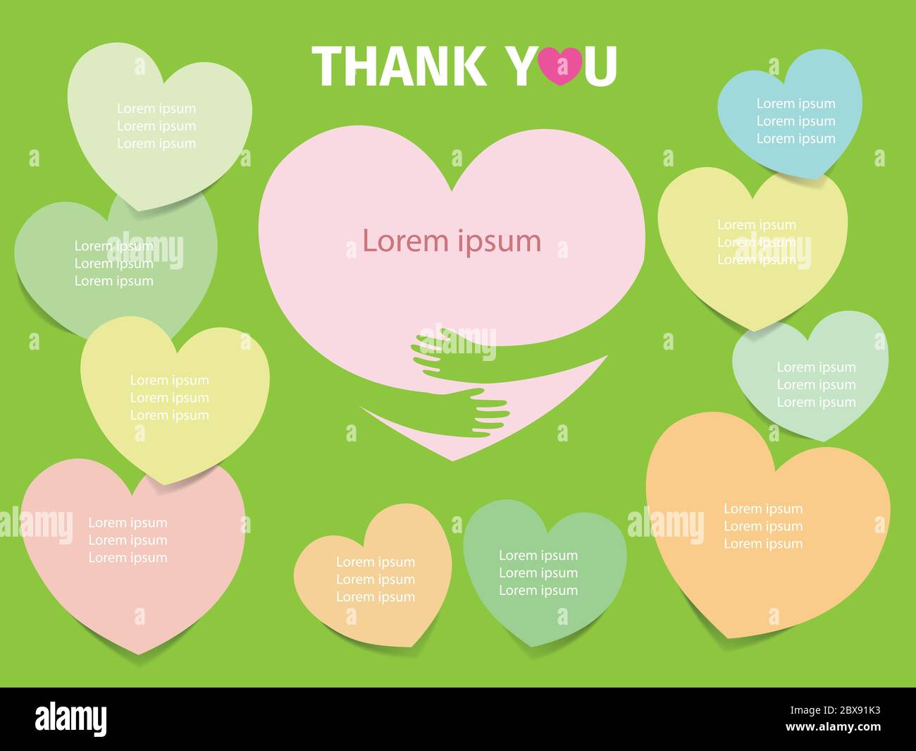 Post it note heart on illustration graphic vector Stock Vector Image ...